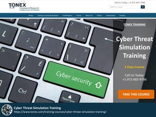 Cyber Threat Simulation | PPTX