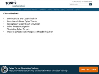 Cyber Threat Simulation | PPTX