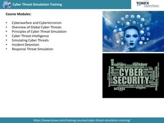 Cyber Threat Simulation Training | PPTX