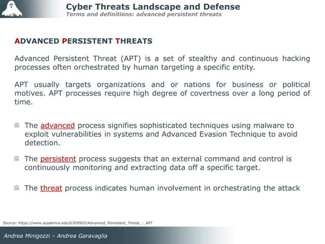 Cyber threats landscape and defense | PPTX | Internet | Computing