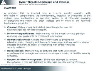 Cyber threats landscape and defense | PPTX | Internet | Computing