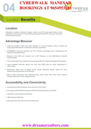 Cyberwalk Manesar, 9654953105, Cyberwalk Manesar Project | PDF | Malls ...