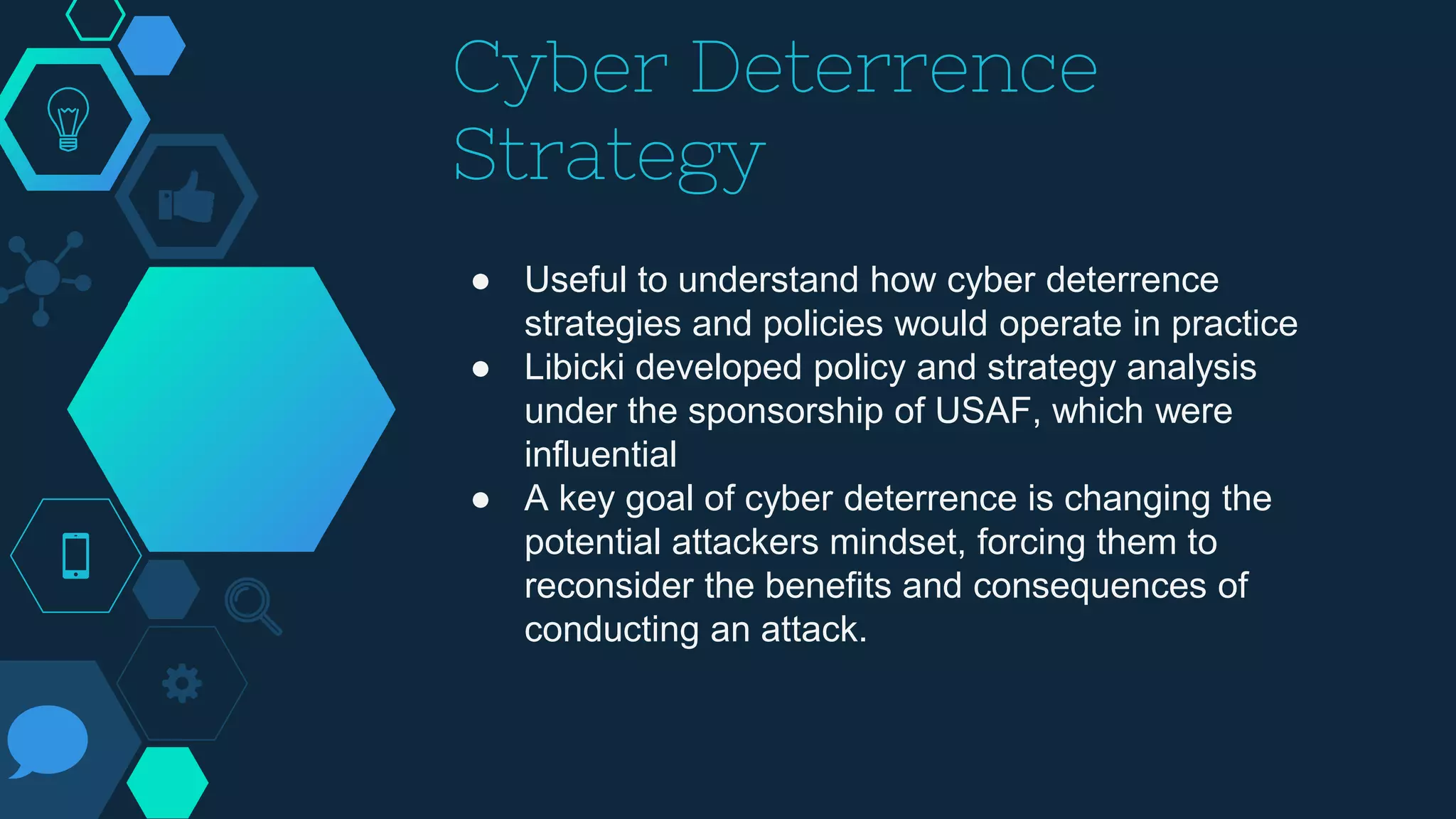 Cyber warfare an architecture for deterrence | PPTX