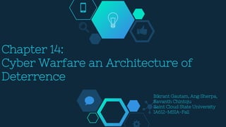 Cyber warfare an architecture for deterrence | PPT