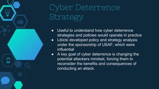 Cyber warfare an architecture for deterrence | PPT