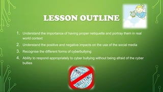 Cyber Wellness Lesson Plan Presentation | PPTX