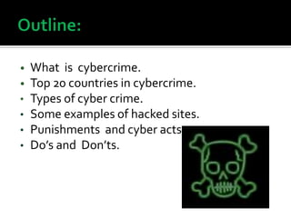 Cyber Crime | PPTX | Email | Internet