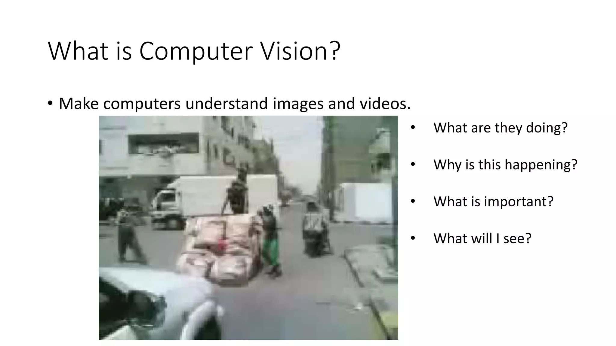 Computer Vision Crash Course | PPTX