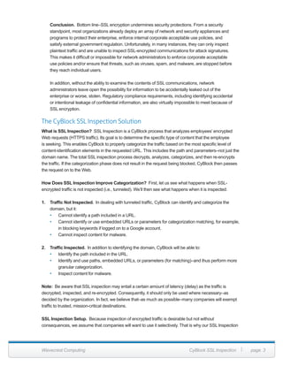 CyBlock SSL Inspection Tech Brief | PDF