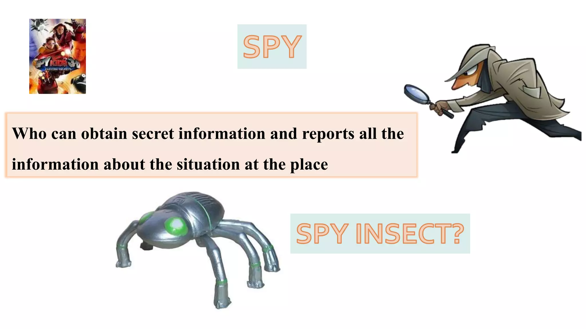 Cyborg insects as spy insects | PPTX
