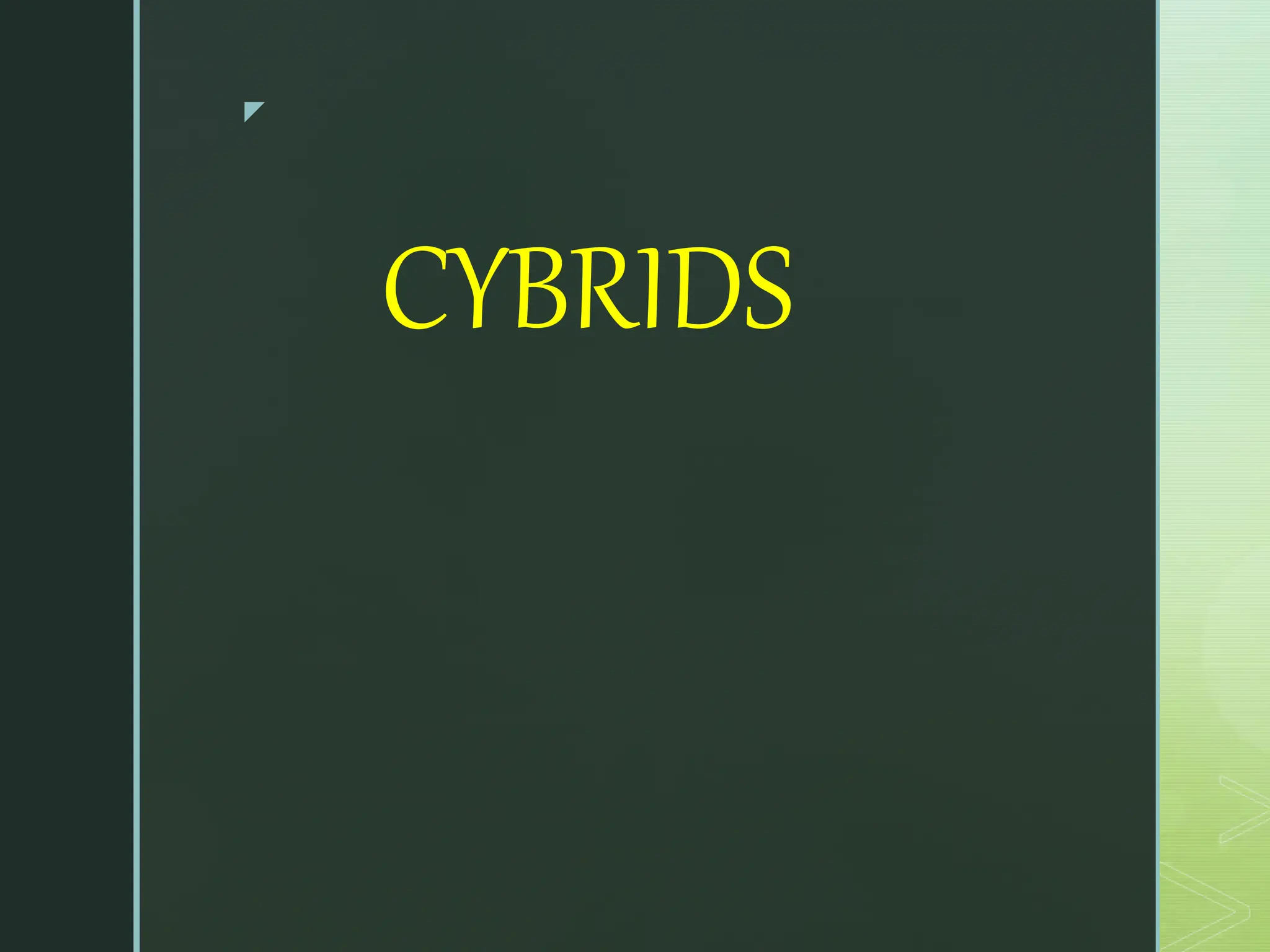 cybrids.pptx production_advanges_limitation | PPTX