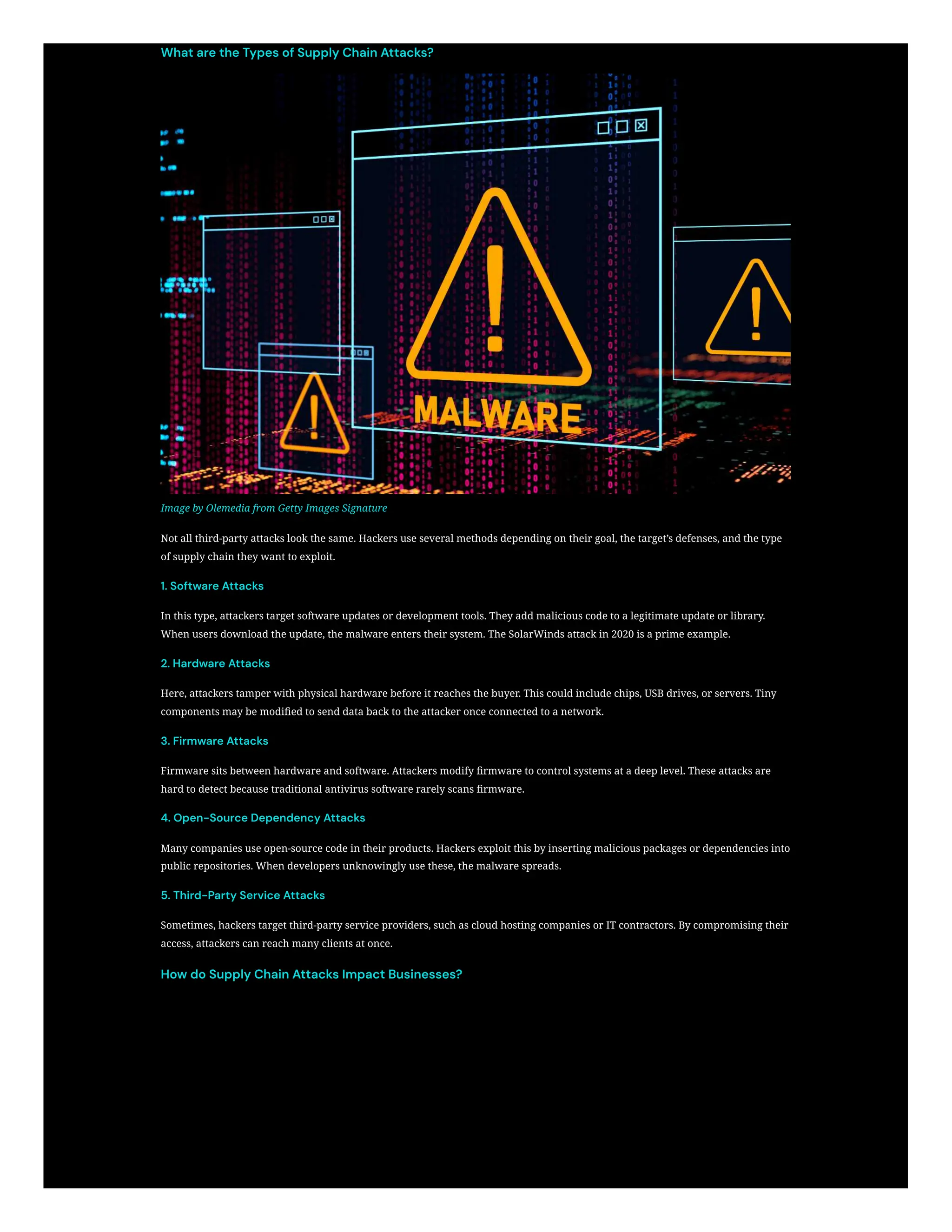 5 Common Supply Chain Attacks and How They Work | CyberPro Magazine | PDF
