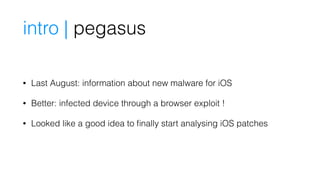 Rump : iOS patch diffing | PDF | Operating Systems | Computer Software and Applications