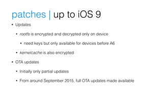 Rump : iOS patch diffing | PDF | Operating Systems | Computer Software and Applications