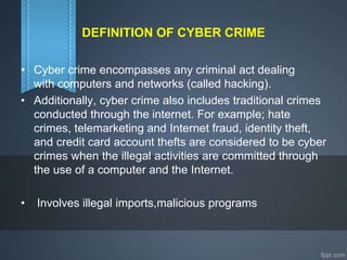 Cybercrimes | PPT