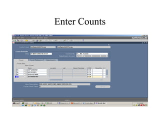 Oracle EBS Cycle-Count-procedure and Tables | PPT