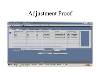 Oracle EBS Cycle-Count-procedure and Tables | PPT