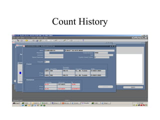 Oracle EBS Cycle-Count-procedure and Tables | PPT