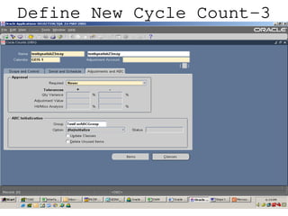 Oracle EBS Cycle-Count-procedure and Tables | PPT