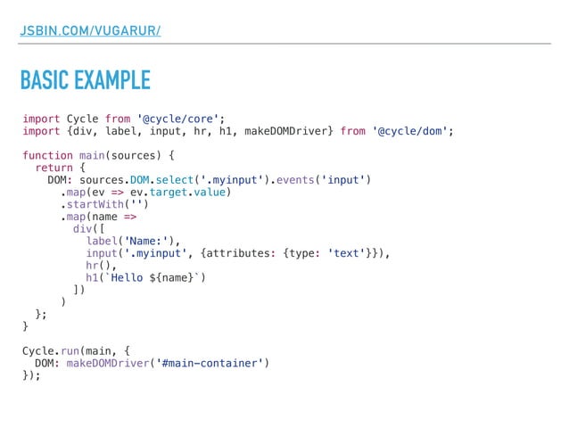 Cycle.js: Functional and Reactive | PPT