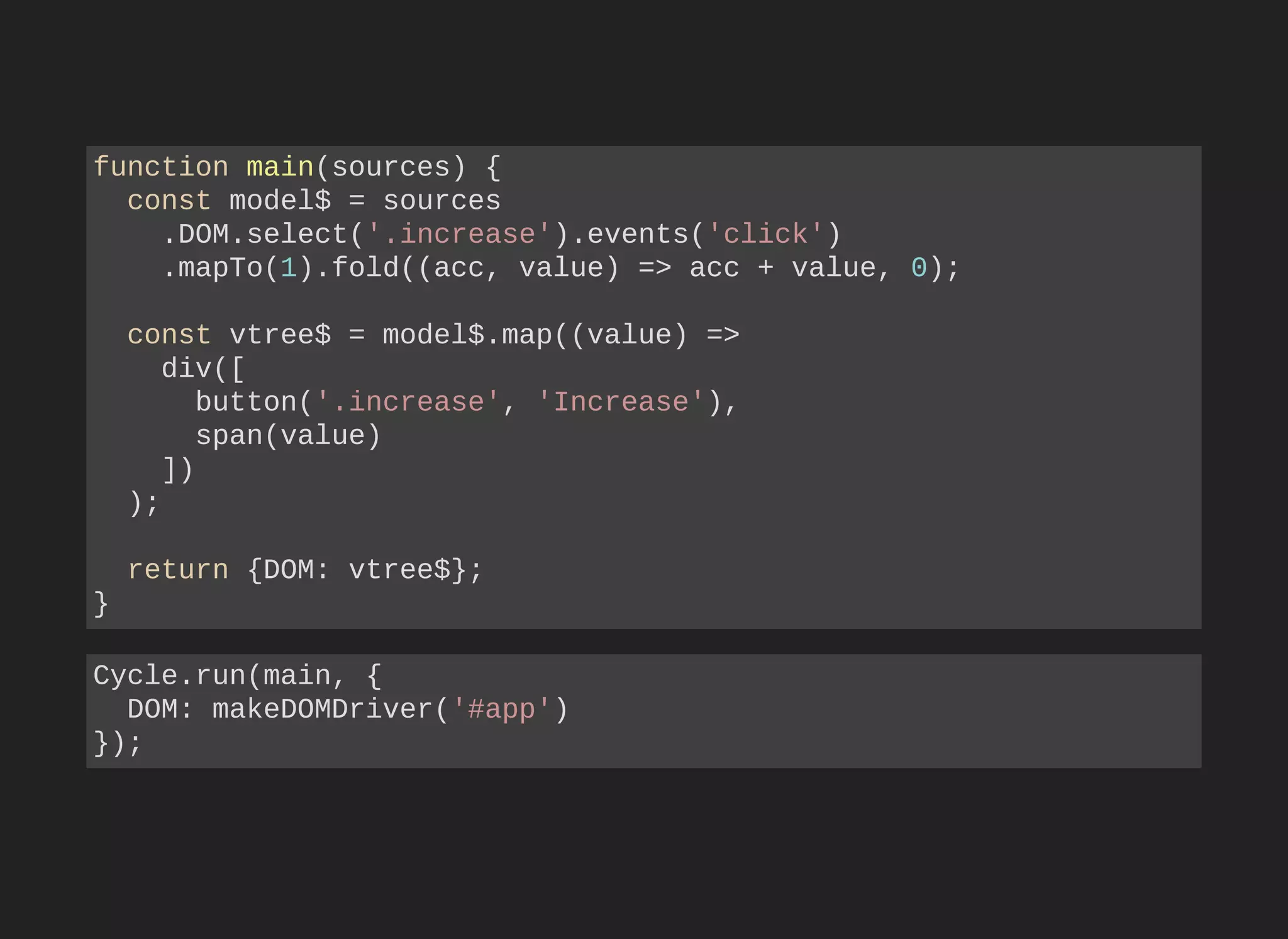 Cycle.js - A functional reactive UI framework | PPT Cycle.js - A functional reactive UI framework | PPT