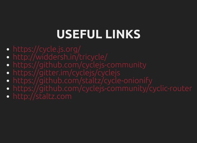 Cycle.js - A functional reactive UI framework | PDF | Web Development ...