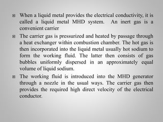 Cycle analysis of magneto hydro dynamic | PPTX