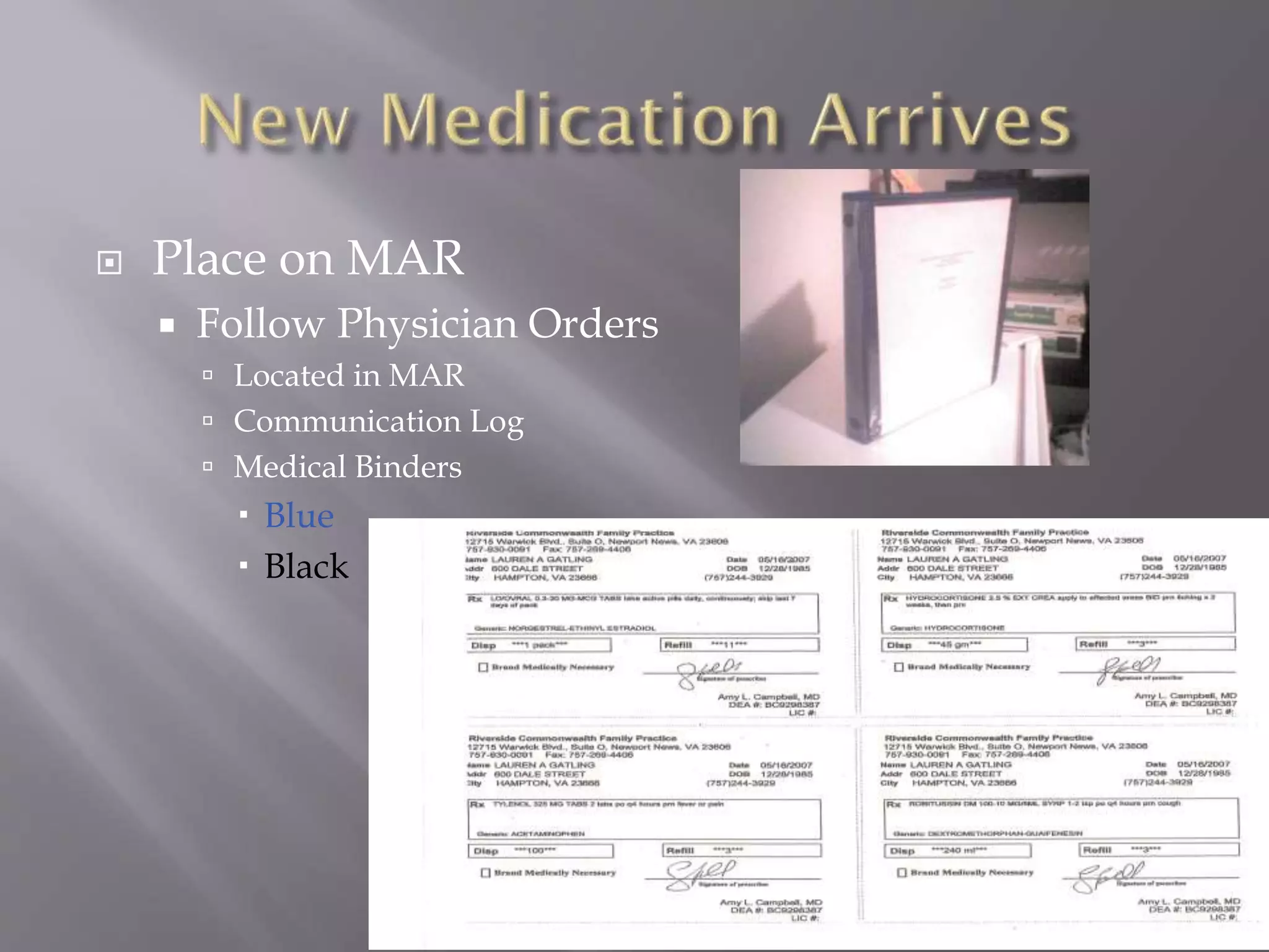 Cycle monthly medication training | PPT