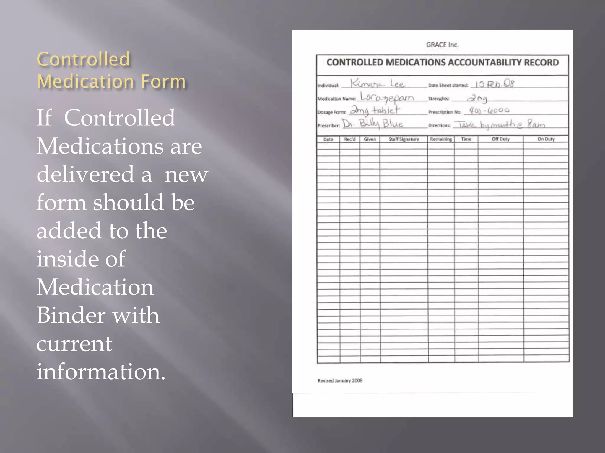 Cycle monthly medication training | PPT