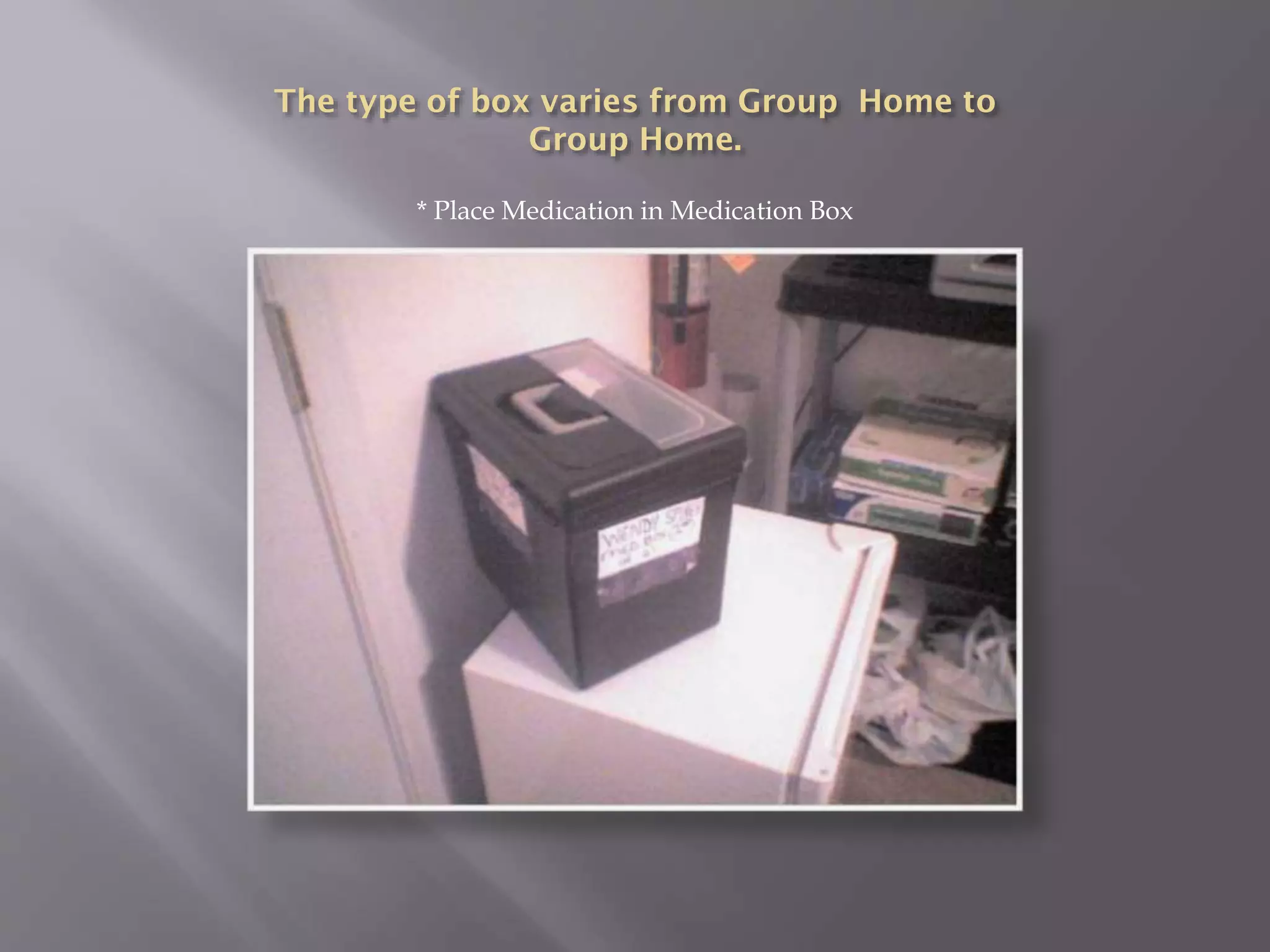 Cycle monthly medication training | PPT