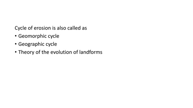 Cycle of Erosion.pptx | Geography | Science