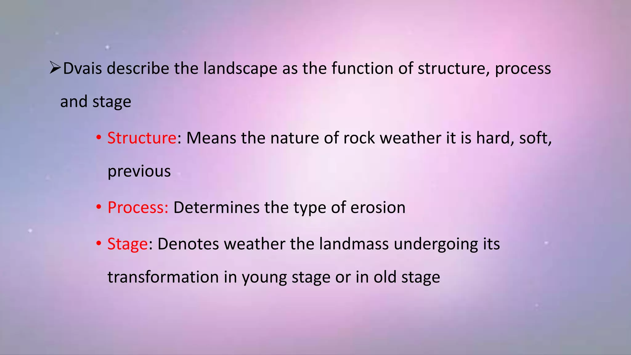 Cycle of erosion, davis and penk | PPTX