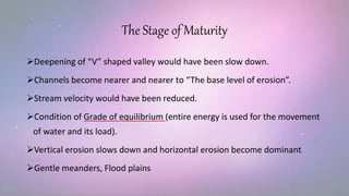 Cycle of erosion, davis and penk | PPTX