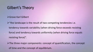 Cycle of erosion, davis and penk | PPTX