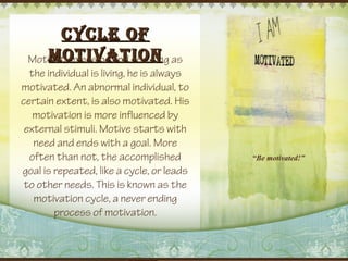 Cycle of motivation | PPT