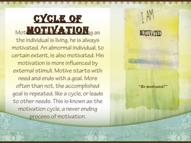 Cycle of motivation | PPT