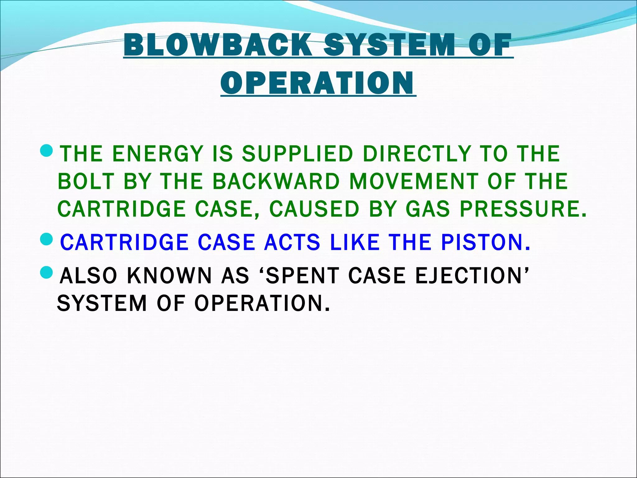 Cycle of operations small arms | PPT