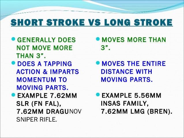 Cycle of operations small arms
