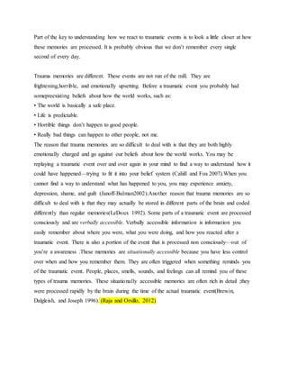 Cycle of traumatic events | DOCX