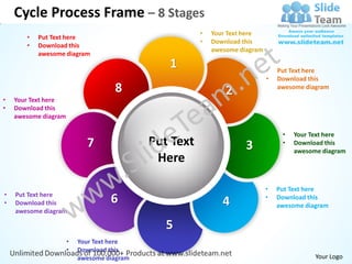 Cycle process frame 8 stages powerpoint templates 0712 | PPT