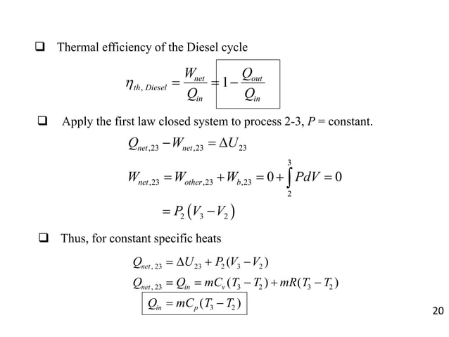 Thermodynamic Cycles - A Review - Carnot Cycle, Ideal Gas Law ...