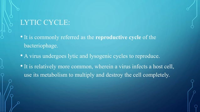 Lytic & Lysogenic Cycle | PPTX