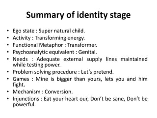 Cycles of Developement - Pamela Levin - Transactional Analysis | PPTX