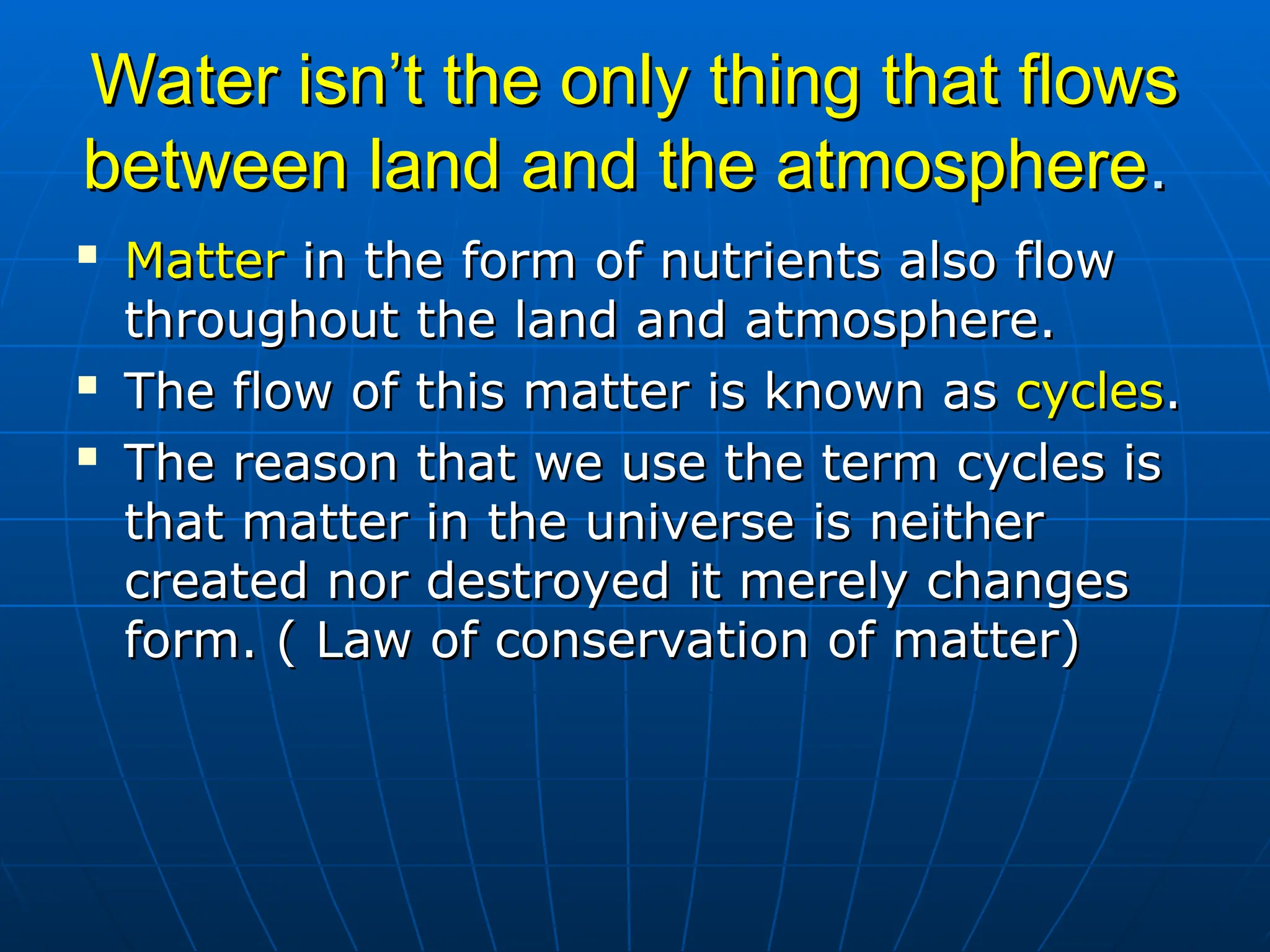 Cycles of nature.ppt elevate science grade 6 | PPT