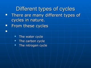 Cycles of nature.ppt elevate science grade 6 | PPT