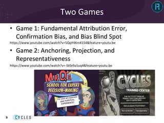 Cognitive Bias and Game Design - Tobi Saulnier | PPTX