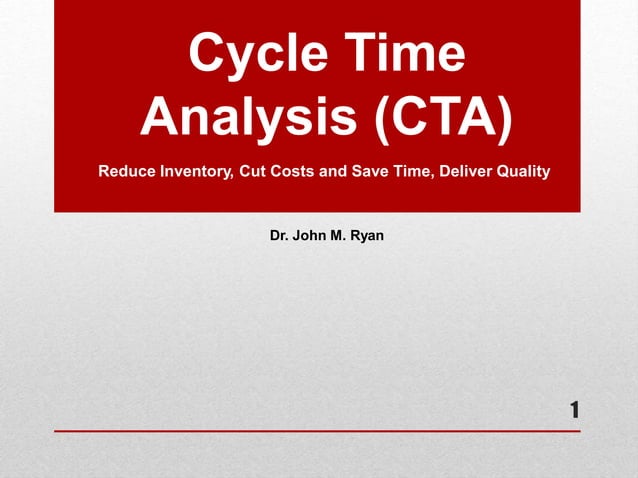 Cycle time analysis | PPT