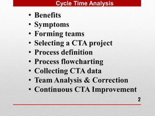 Cycle time analysis | PDF