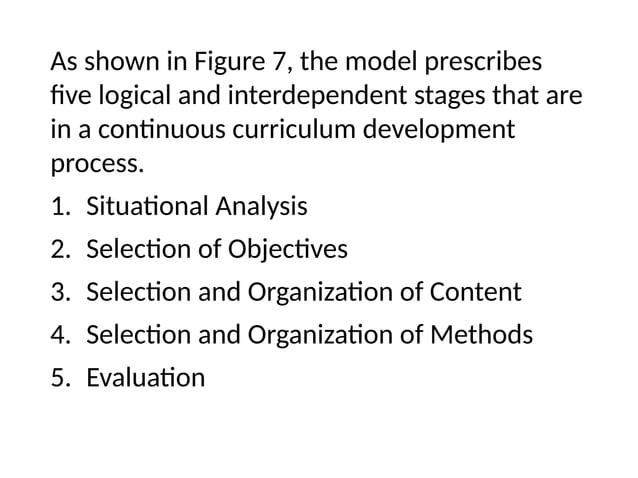 Cyclical Models of Curriculum Development.pptx | Education