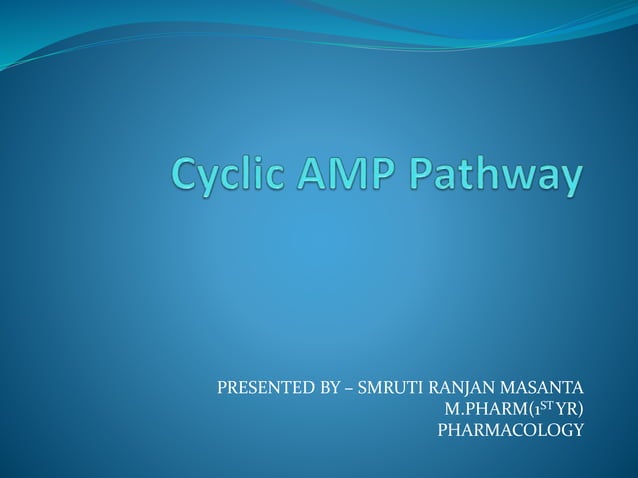 Cyclic amp pathway | PPT